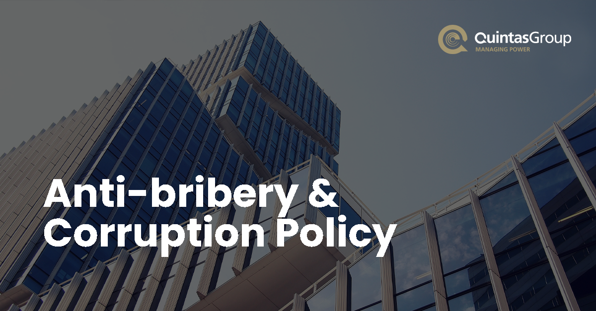 Anti-bribery & Corruption Policy | Quintas Group